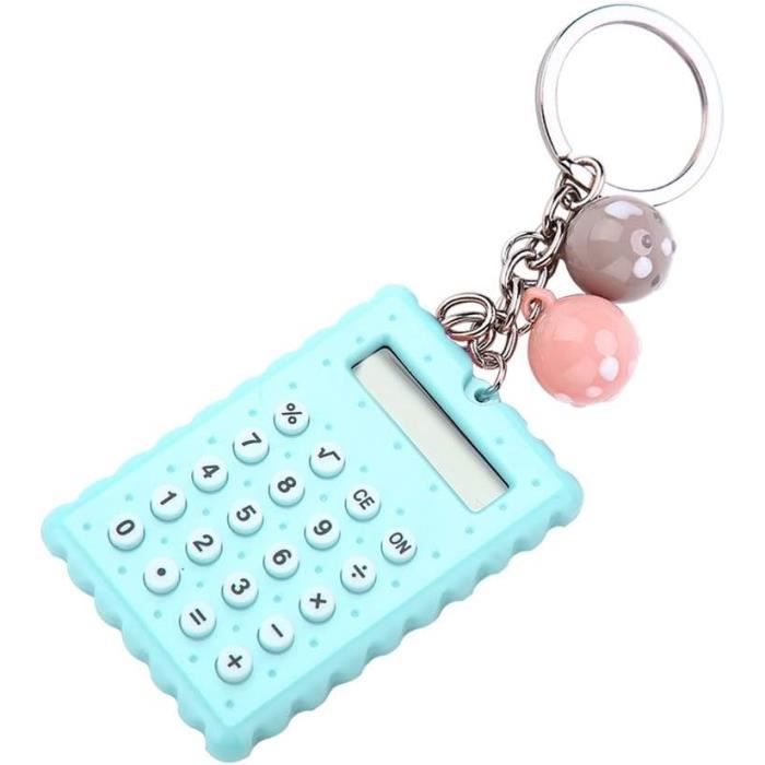 Mini Calculatrice Avec Boucle De Clé Portable Mignon Cookies Style Key ...