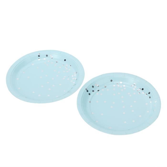 VBESTLIFE plat jetable 8 pièces assiette en papier jetable plateau ...