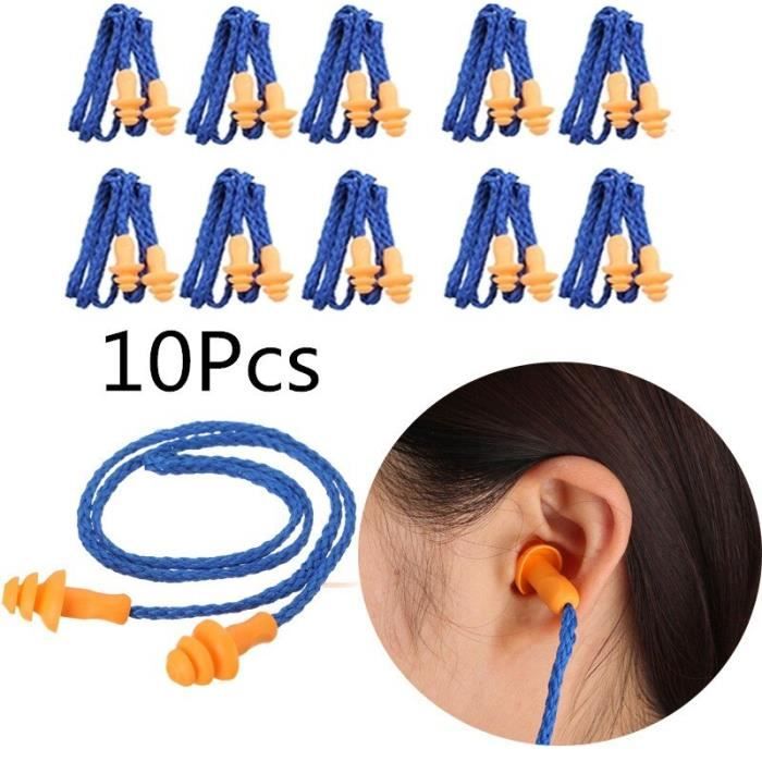 Protections auditives,bouchons d'oreille en Silicone souple,Protection ...
