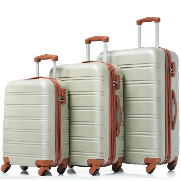 Ensemble de valises - DREAMMESPACE - Rigide - 4 Roulettes - Cadenas à ...