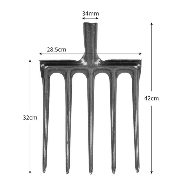 Mxzzand fourche à bêcher de jardin Fourche à creuser en acier à haute ...