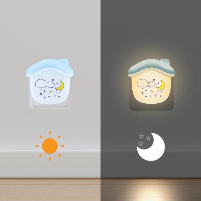Cadeau Naissance Fille Veilleuse Enfant Prise Électrique Bébé Lampe De ...