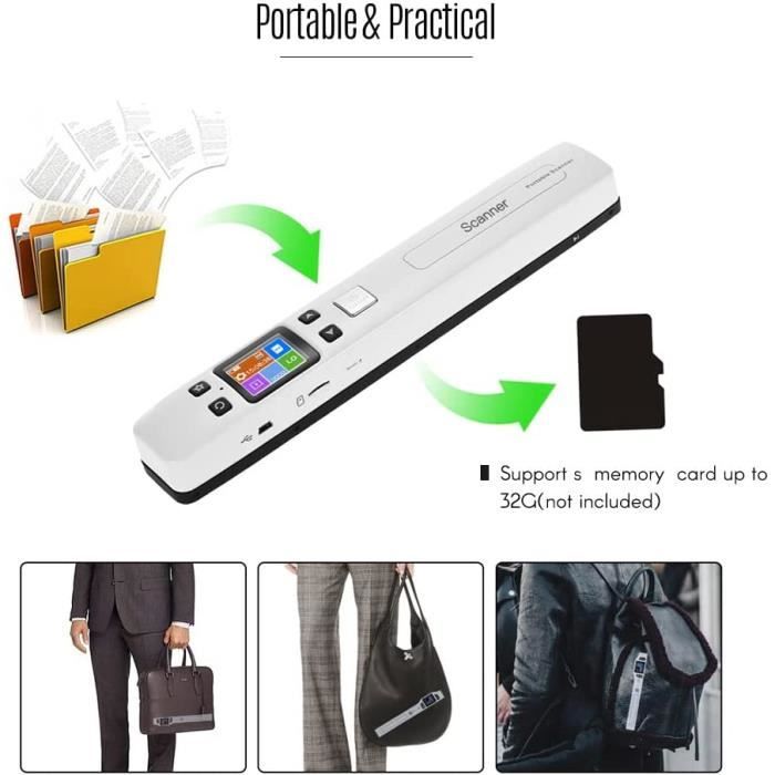 SCANNER portable San Fil, Règle scanner, de documents portable ...