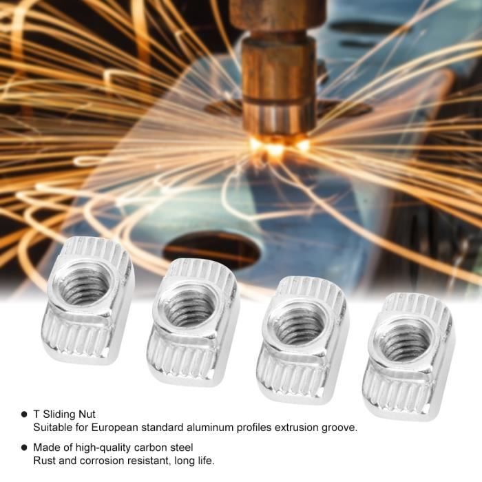 JIE Crou Coulissant Crou En T Fileté 30T Pour Profilés En Aluminium, Norme Européenne, 100 ...