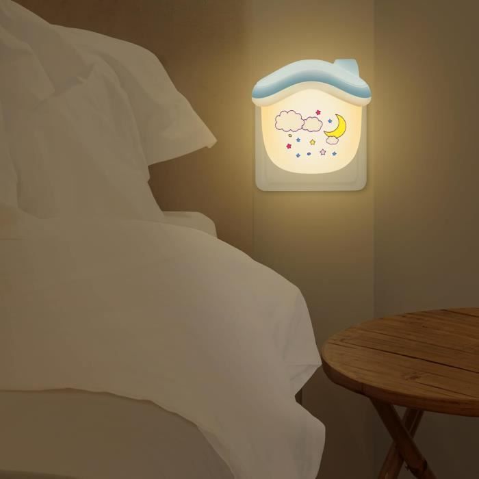 Cadeau Naissance Fille Veilleuse Enfant Prise Électrique Bébé Lampe De ...