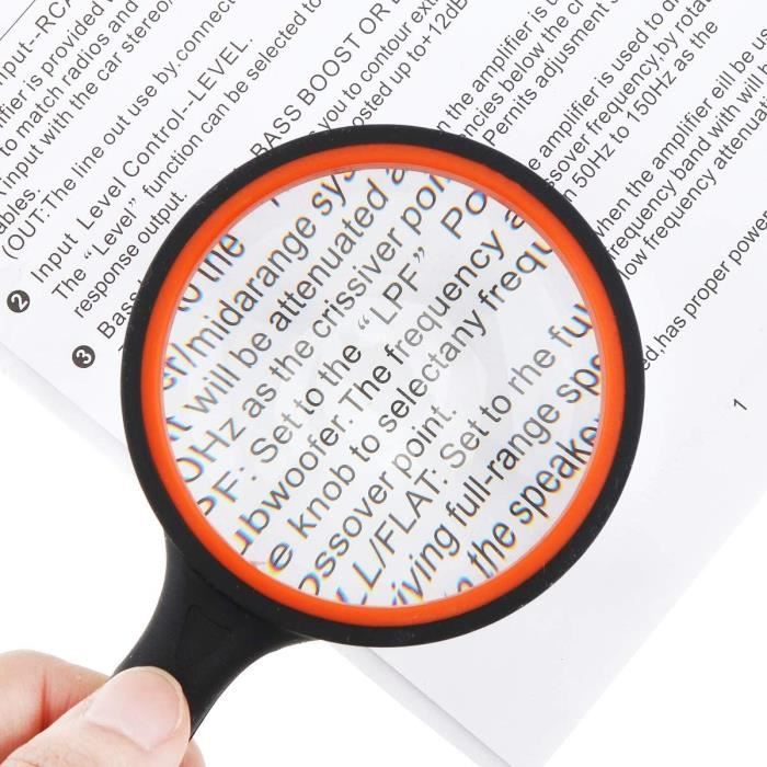 Loupe De Lecture Portable 10 X Avec Poignée Pour Lire Un Livre, Un ...