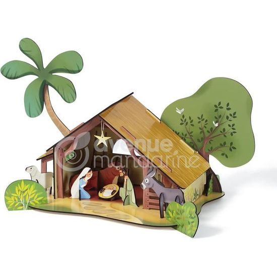 Puzzle Décor, Crèche de Noël En Carton - Puzzle pour Enfant, Jeu ...