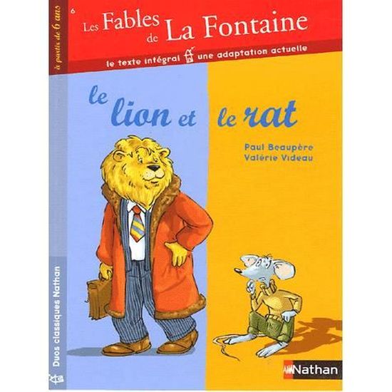 LE LION ET LE RAT LES FABLES DE LA FONTAINE N6 - Cdiscount
