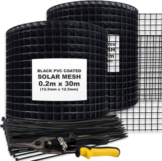 Galvanisé 5m x 5m Pigeon kit Net avec des Fixations de maçonnerie ...