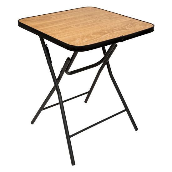 Eazy Living Table Pliante 60 x 60 cm Chaney Bois - Cdiscount Jardin