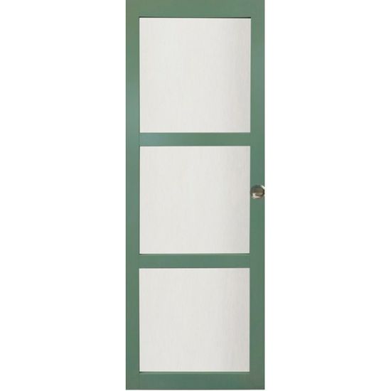 Porte Coulissante Vitrée Verte- vitrages depoli H204 x l73 + 2 ...