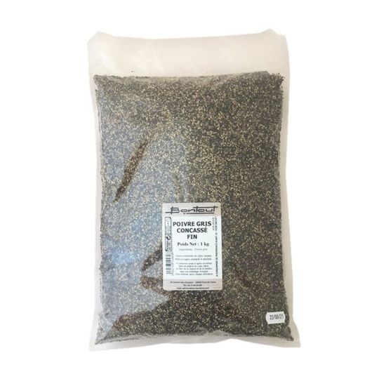Bontout - Poivre gris concassé fin - Sachet 1kg - Cdiscount Au quotidien