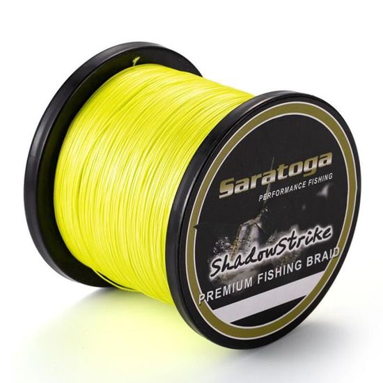 Fil de pêche,Fil de pêche tressé «Saratoga» à 8 brins,1000m,6lb,8lb ...
