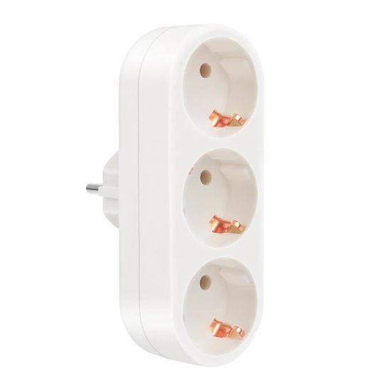 Multiprise Murale 3 Prises Verticale,Prise Secteur Multiple,Chargeur ...