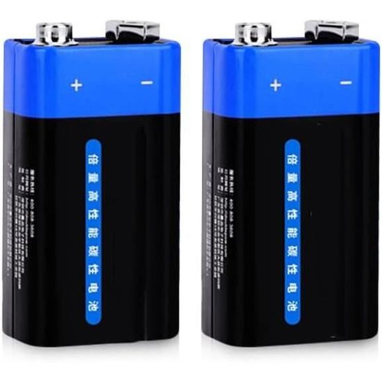 Pile 9V Cube Pile 6F22 Carré Laminée Télécommande Microphone Multimètre ...