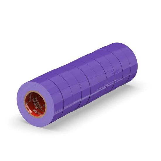10 Unités De Ruban D'Isolation Électrique Violet 15 Mm X 10 M, Pour ...