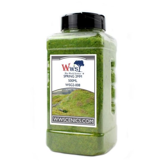WWScenics 2mm Herbe Statique Printemps 500ml WSG2-008 Matériel pour ...