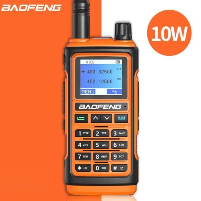 Baofeng UV-17 10W Talkie-walkie Portable avec LED 17quot Type C Recharge FM radio VHFUHF double ...