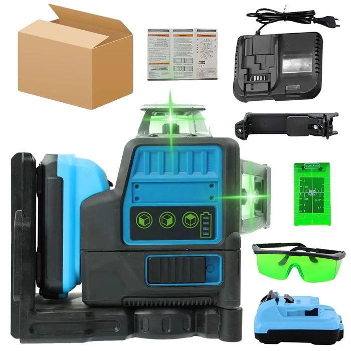 Niveau Laser, Auto-Nivelant, Puissant Faisceau Vert, Standard ...