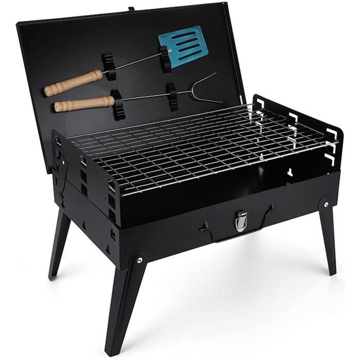 Barbecue pliable portable à charbon de bois - A347 - 5 personnes ...
