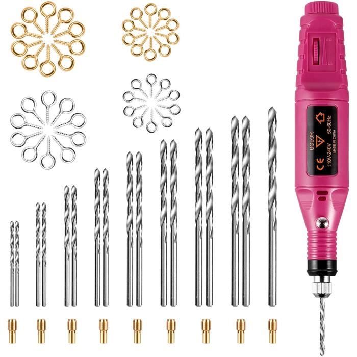 Kit de Perceuse à Main Filaire Electrique, Perceuse Manuelle Pin Vise ...