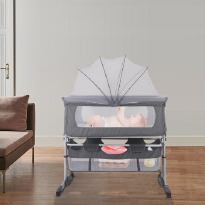 Berceau Cododo 90x58x70-87cm - Lit Cododo Bébé 2 en 1 - Gris - 0-36 ...