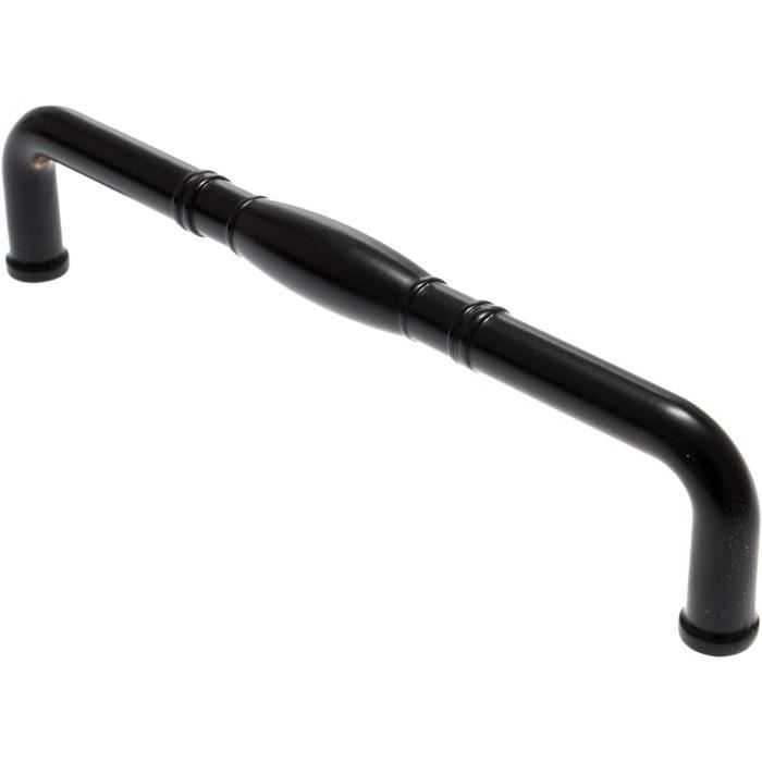 Poignée de meuble BA 160 mm Poignée de porte Noir mat Poignée de ...