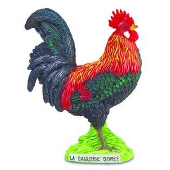 Figurine resine Poule la gauloise Doree 7,8/14/3,5 cm - Cdiscount Maison