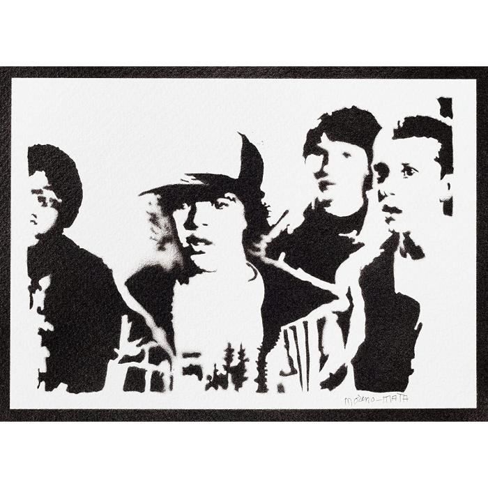 St. Th. Poster Onze Mike Dustin et Lucas Affiche Handmade Graffiti ...