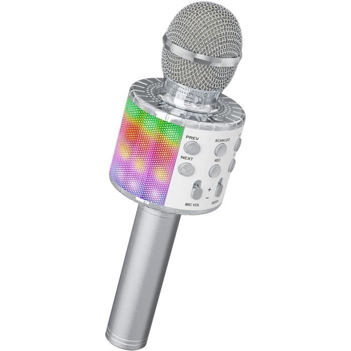 Ankuka Microphone sans Fil Karaok. Microphone Bluetooth 4 en 1 Portable ...