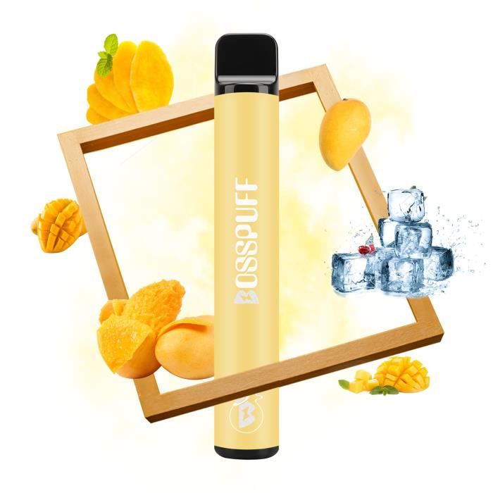 Puff, BOSSPUFF 600 Puff avec Nicotine 0.9%, Cigarette Électronique ...