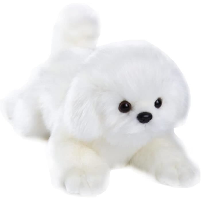 Maltese Stuffed Animal Simulation Dog -Realistic & Lifelike Soft ...