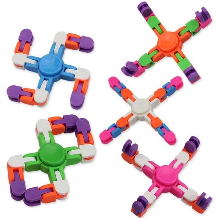 CRAZE Stress Relif Toys Four Corners Fidget Spinner Chain DIY Puzzle ...
