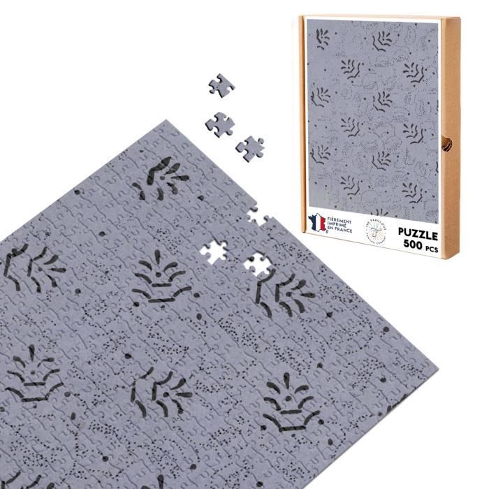 Puzzle Classique 500 pièces Motif Feuille Tribal Minimaliste Symbole ...