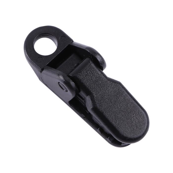 MOO 20Pcs/Bag Black Trap Clips Jaw Tent Snaps Camping Clamp Clips Tent ...