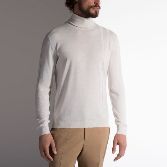 Bally Mens Roll Neck Sweater in White White - Cdiscount Prêt-à-Porter
