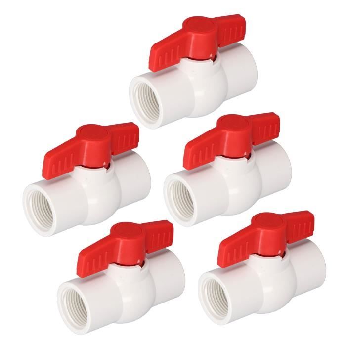 Qqmora robinet à tournant sphérique en PVC 5 pièces robinet à tournant ...
