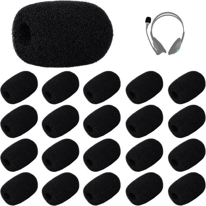20Pcs Mini Bonnette Micro Cravate Anti Vent, Housses De Microphone En ...