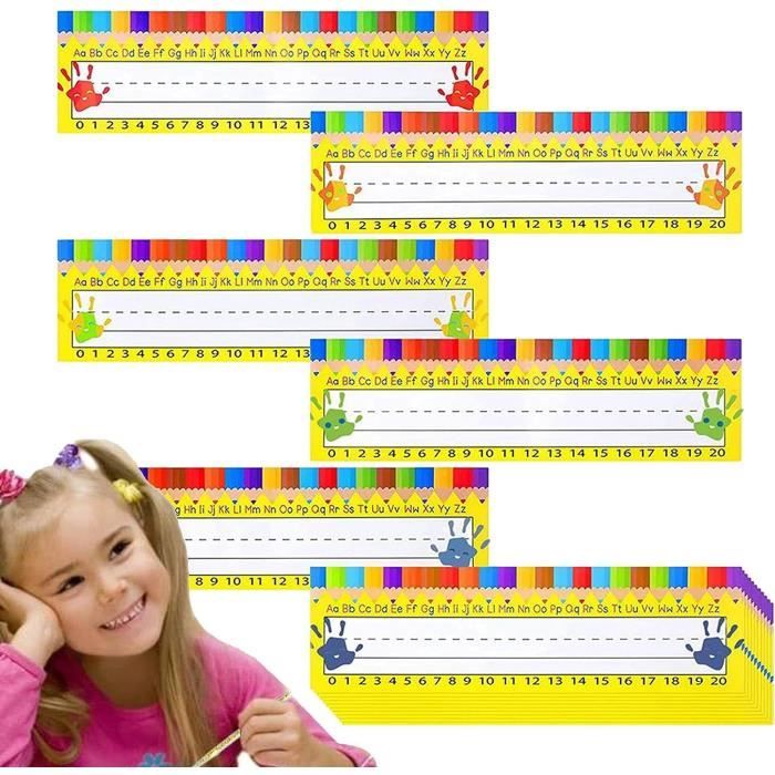 Étiquettes de nom d'étudiant, Plaques d'étiquettes de nom de bureau d ...