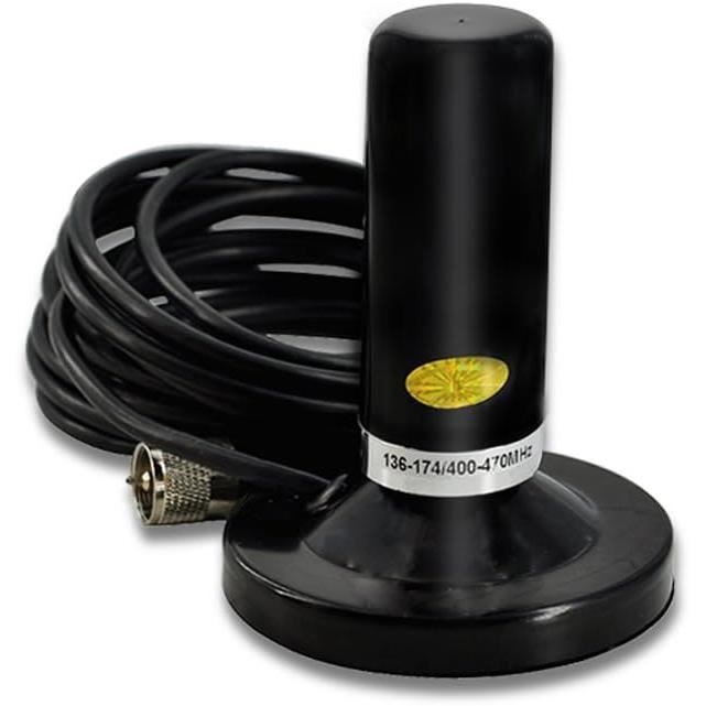 Antenne Voiture Universelle Courte HN-N2RS Double Bande VHF UHF 144-435MHz avec Base Magnétique ...