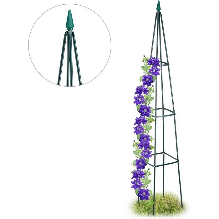 Tuteur Jardin, Pyramide Haute 192 cm, Colonne Rosier, Arche Plante ...