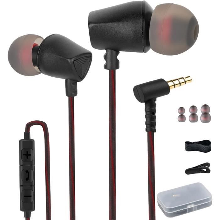 A5 Écouteurs Intra Auriculaire Filaire Avec Microphone, Écouteurs ...