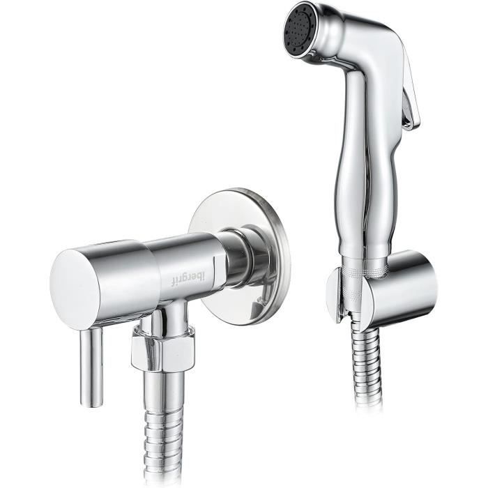 M22007A Douche Wc Avec Robinet D'Arret, Flexible, Support, Douchette ...