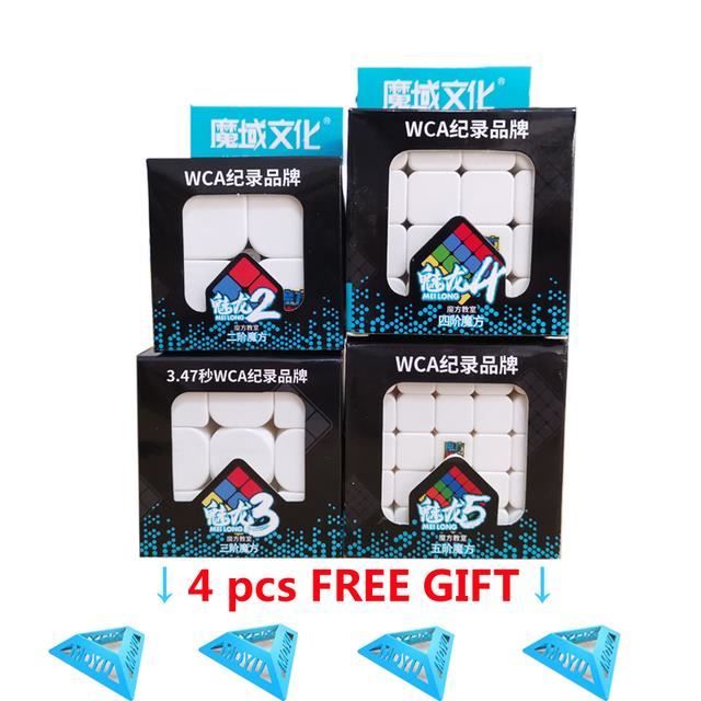 CASSE-TETE,Stickerless--Cube magique MeiLong cubes magiques Mini WCA ...