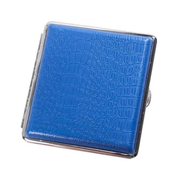 ETUI A CIGARETTE,Royal Blue--Boîte à Cigarettes en cuir, étui porte ...