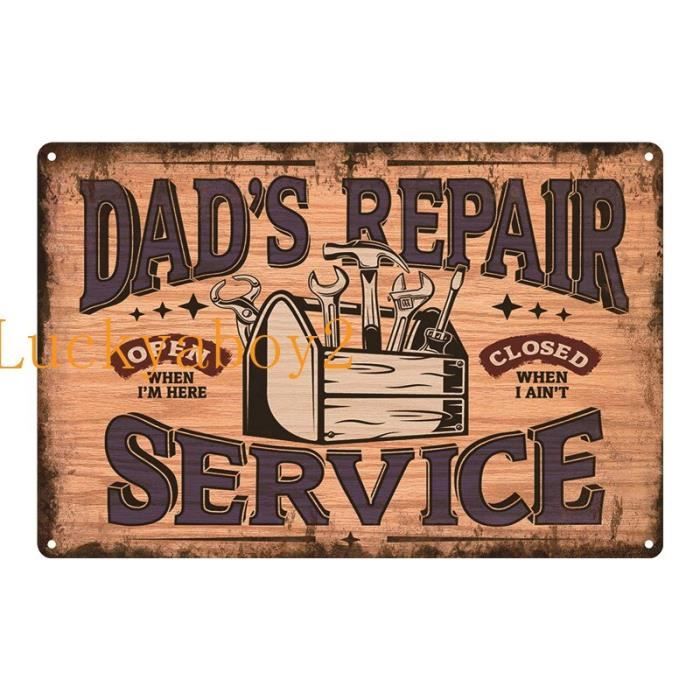 Plaque métallique rétro,mon Garage,mes règles,GARAGE de papa,réparation de voiture,ho - SW316 ...