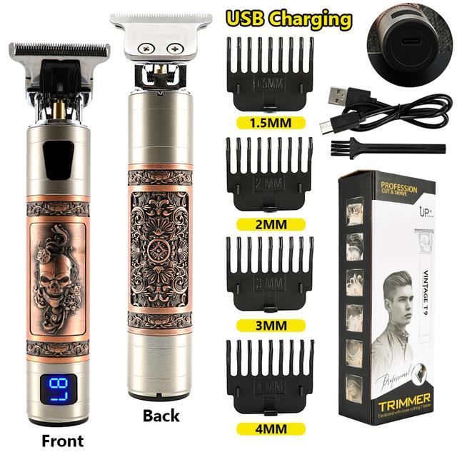 TONDEUSE CHEVEUX,LCD-Skull-USB-Box--Tondeuse Professionnelle T9 Avec Écran Lcd Pour Hommes ...