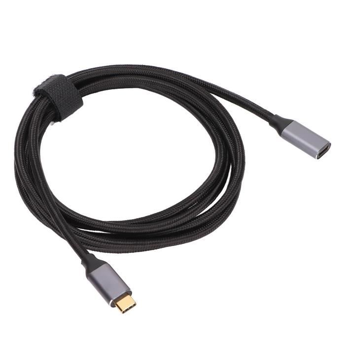 KAI3 Câble d'extension de type C 4K 60Hz Résolution 10Gbps Résistant à ...