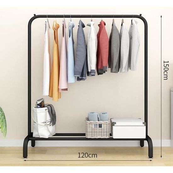 Portevêtement Autoportant Cintre Armoire Rangement Portique Vêtement Et ...