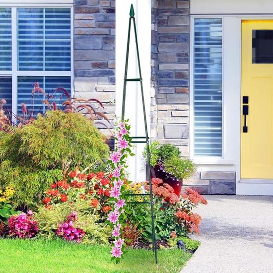 Tuteur Jardin, Pyramide Haute 192 cm, Colonne Rosier, Arche Plante ...